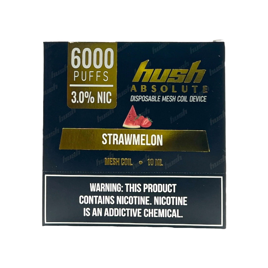 Hush Absolute 6000 5% | Strawmelon – Priority Source Vape