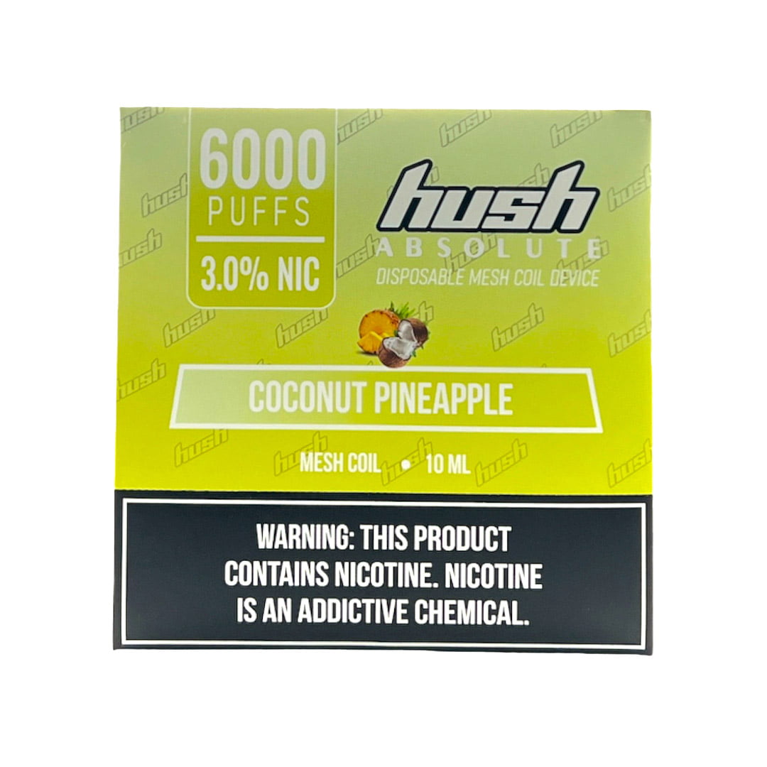 Hush Absolute 6000 5% | Coconut Pineapple – Priority Source Vape