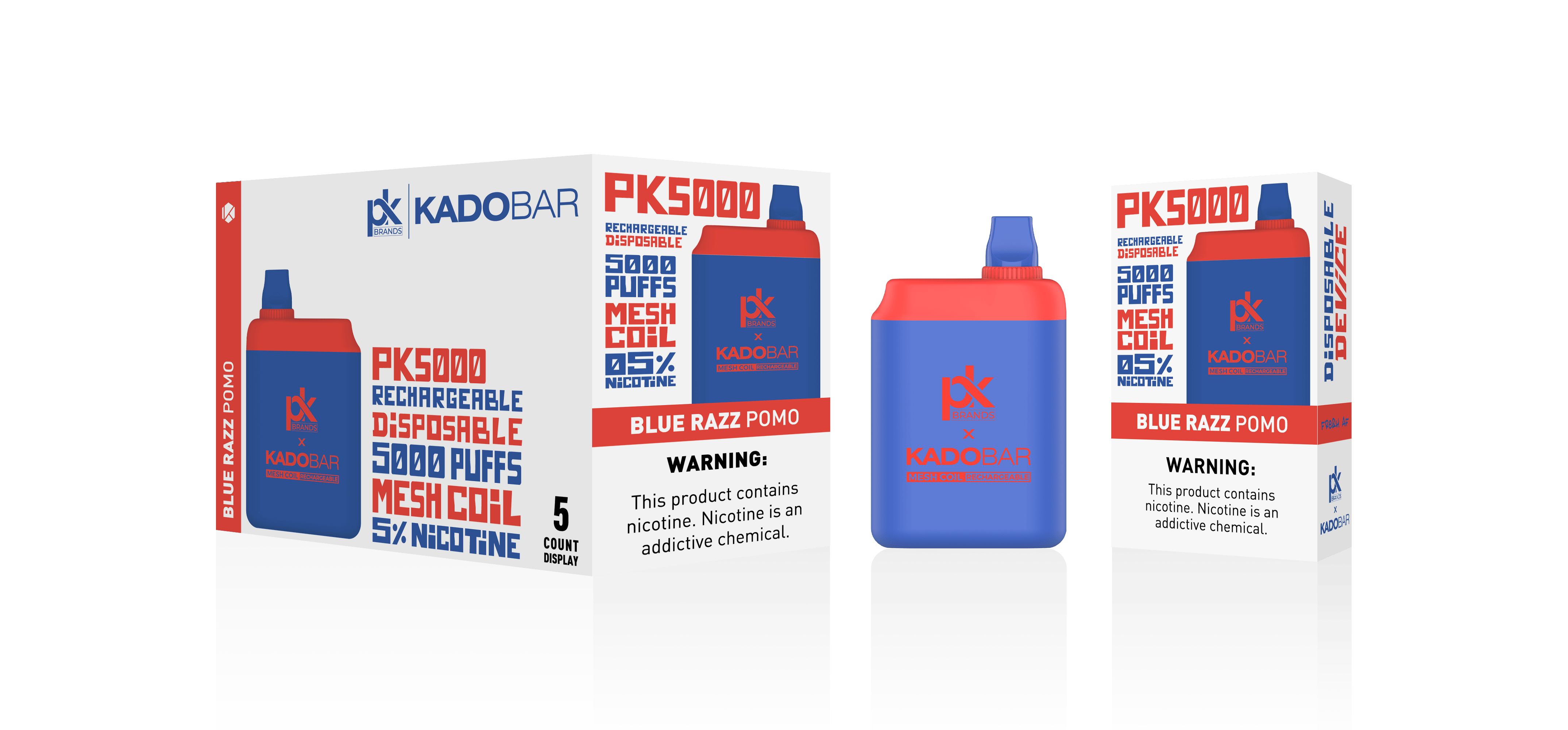 Kado Bar x PK5000 5% | Blue Razz Pomo – Priority Source Vape